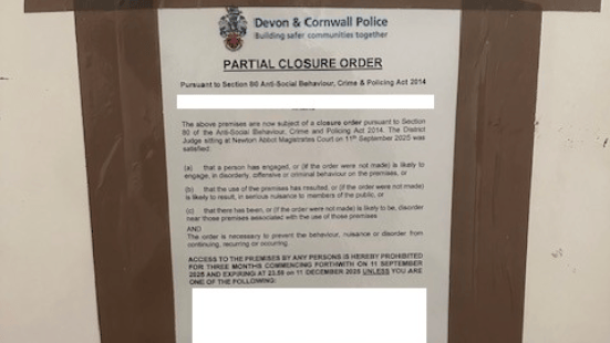 closure order